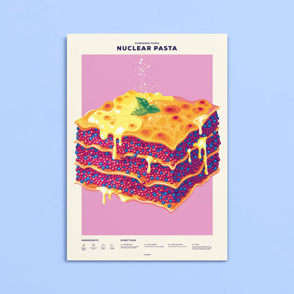 Forbidden Foods: Nuclear Pasta Poster – the kurzgesagt shop