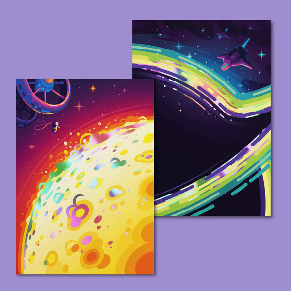 Space Adventure Poster Bundle – the kurzgesagt shop