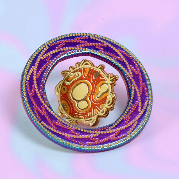 *LIMITED EDITION* Dyson Sphere Pin – the kurzgesagt shop