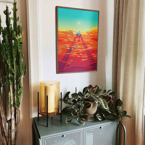 Cosmic Milestones: Mars Exploration Poster – the kurzgesagt shop