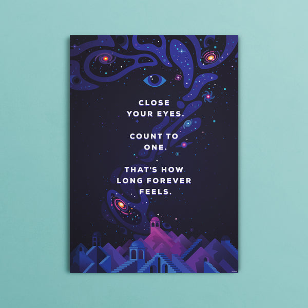Optimistic Nihilism Quote Poster – the kurzgesagt shop